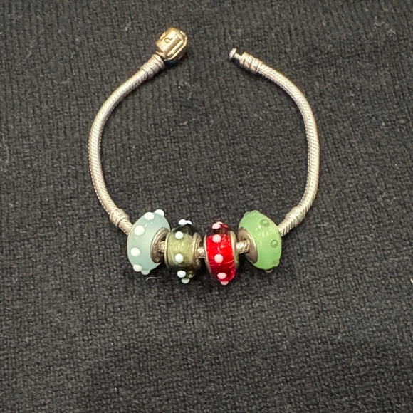 Pandora | Jewelry | 4 Pandora Murano Glass Retired Beads | Poshmark